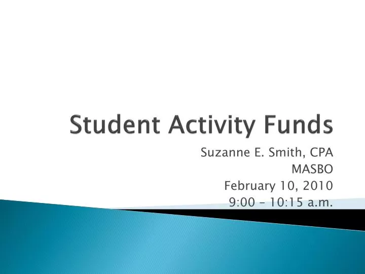 PPT - Student Activity Funds PowerPoint Presentation, free download ...