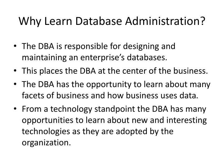 PPT - Database Administration: The Complete Guide to Practices and ...
