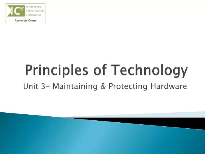 PPT - Principles of Technology PowerPoint Presentation, free download ...