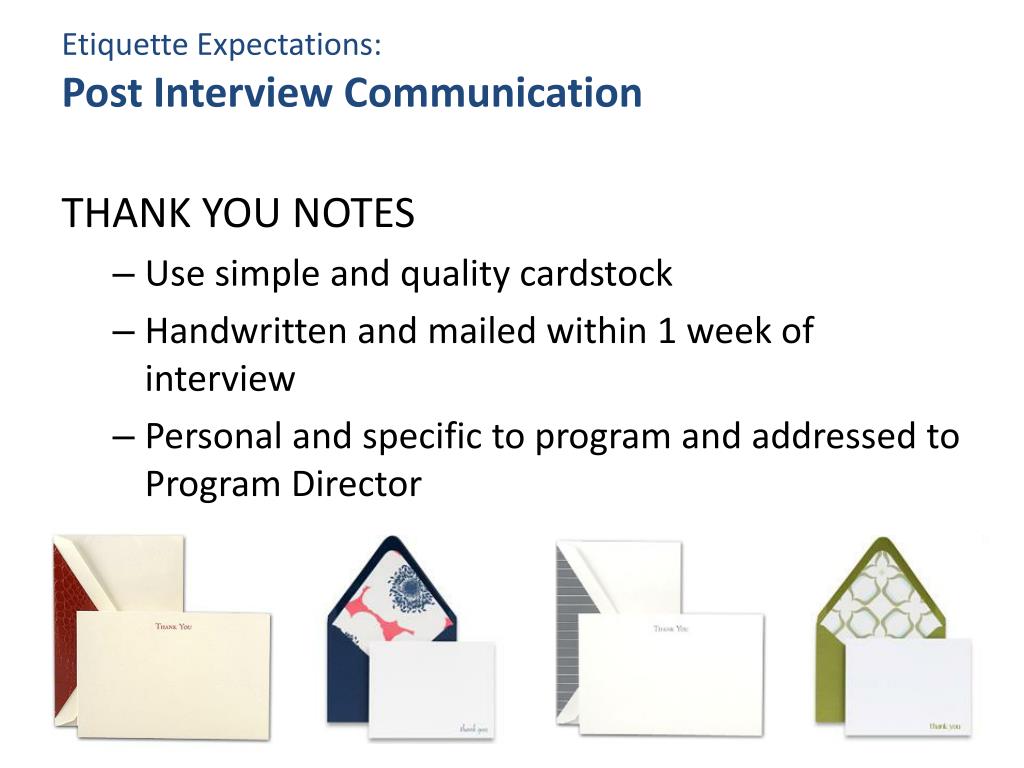 PPT - what to do and NOT do on the interview trail etiquette, advice ...