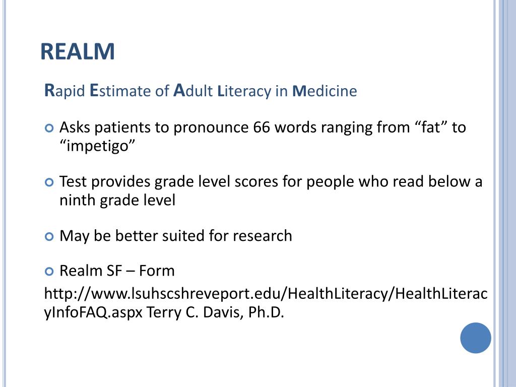 PPT - Health Literacy Its Importance to Healthcare Professionals ...