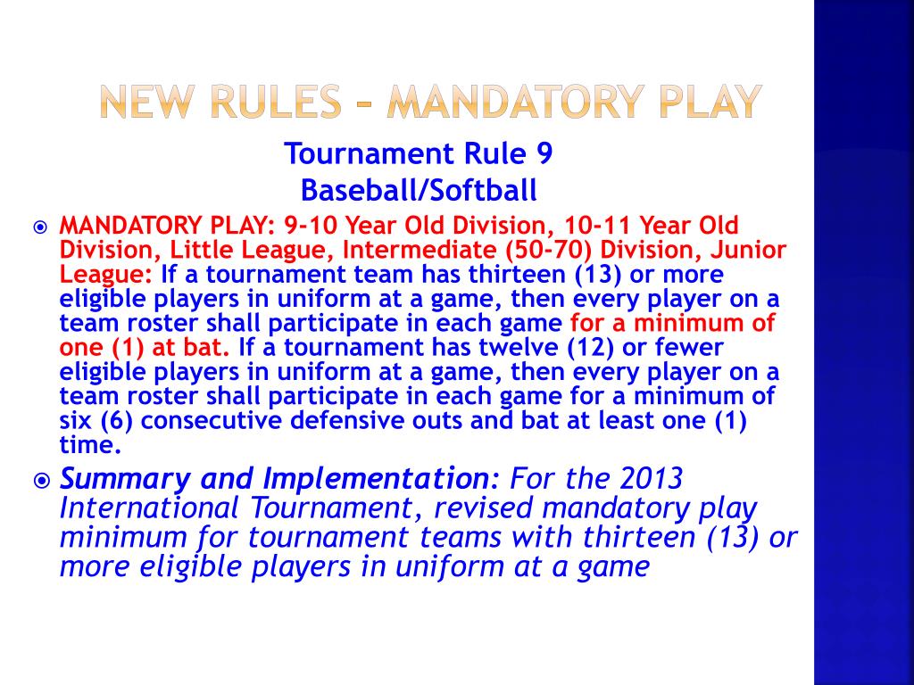 PPT - 2013 Snoqualmie Valley Little League Manager’s Meeting PowerPoint ...