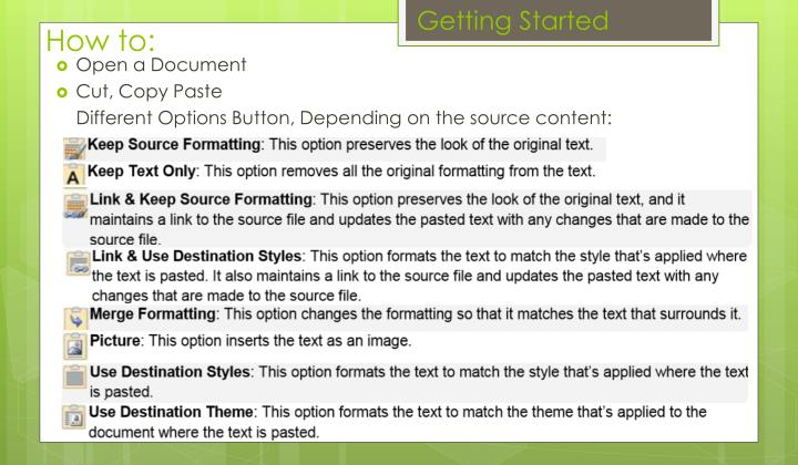 PPT - MS Word 2010 Tutorial PowerPoint Presentation - ID:1625272