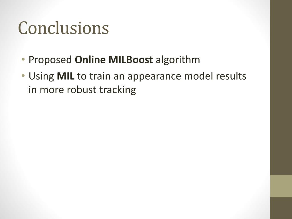 PPT - Robust Object Tracking with Online Multiple Instance Learning ... PPT - Robust Object Tracking with Online Multiple Instance Learning ...