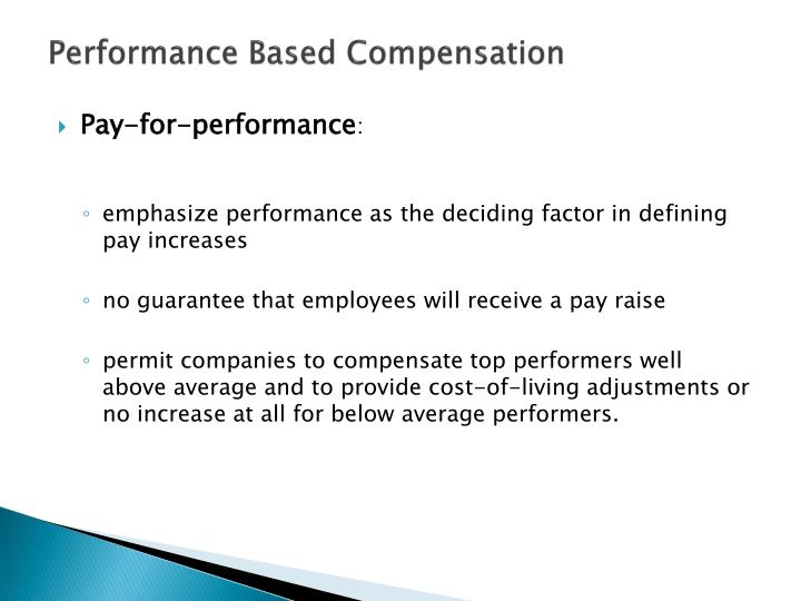 PPT - Performance Based Compensation Study PowerPoint Presentation - ID ...
