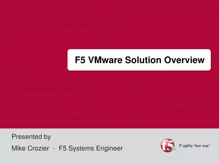PPT - F5 VMware Solution Overview PowerPoint Presentation, free download - ID:1625656