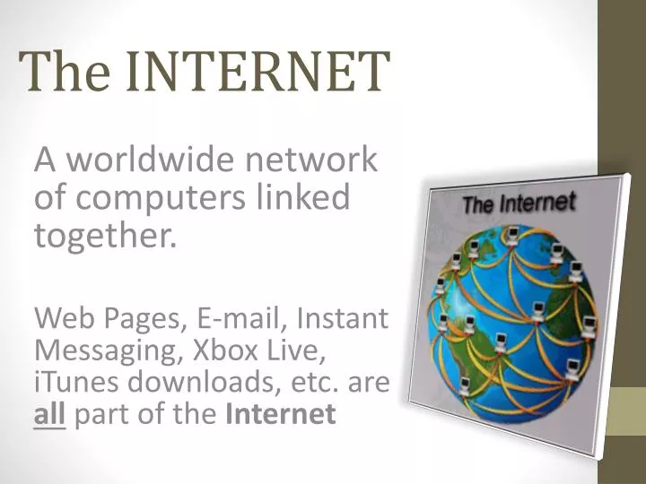 PPT - The INTERNET PowerPoint Presentation, free download - ID:1626125