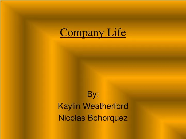 PPT - Company Life PowerPoint Presentation, free download - ID:1626340