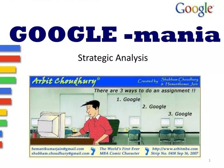 PPT - GOOGLE -mania PowerPoint Presentation, free download - ID:1626377