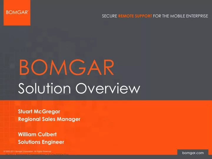 PPT - BOMGAR Solution Overview PowerPoint Presentation, free download ...