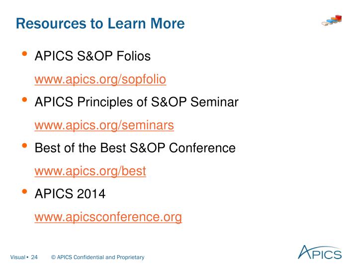 PPT - APICS Introduction to Sales and Operations Planning (S&OP ...