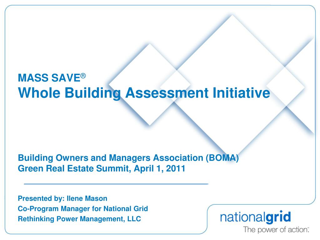 PPT - MASS SAVE ® Whole Building Assessment Initiative Building Owners ...