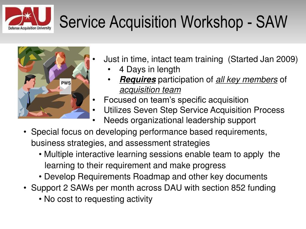 PPT - Improving the Tradecraft in Services Acquisition Services ...
