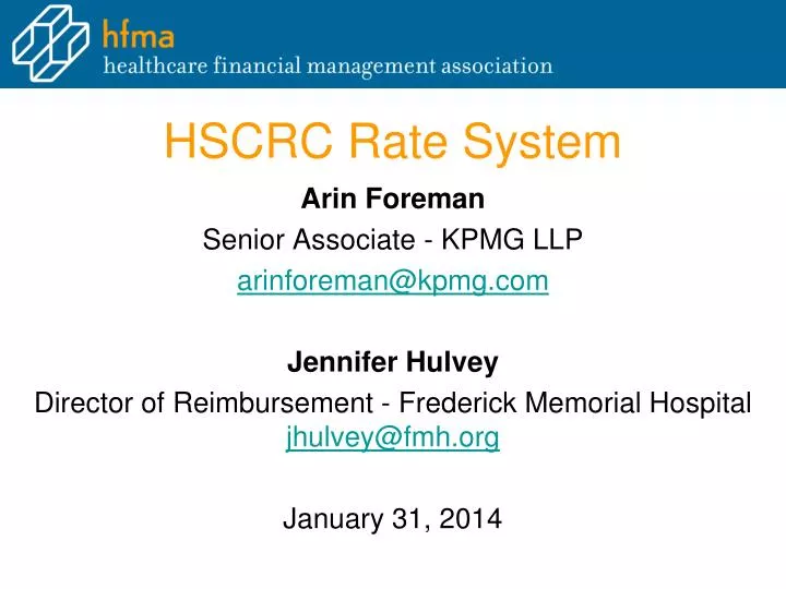 PPT - HSCRC Rate System PowerPoint Presentation, free download - ID:1628006