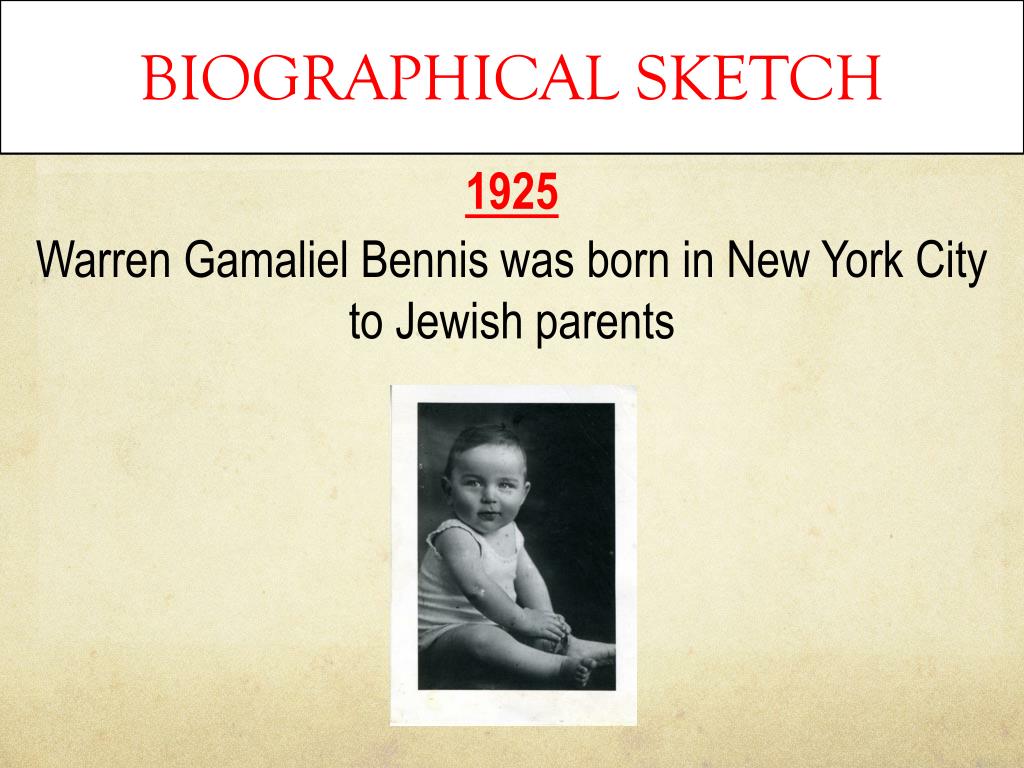 PPT - The Life and Leadership of Warren Gamaliel Bennis PowerPoint ...