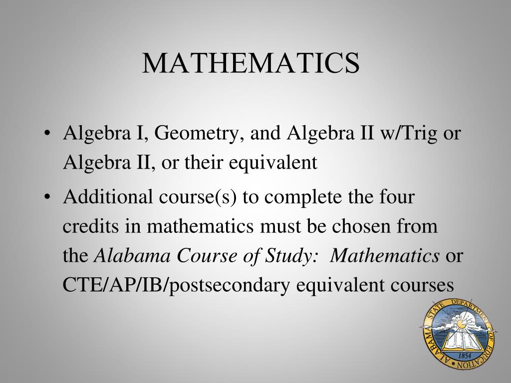 PPT - ALABAMA HIGH SCHOOL NEW DIPLOMA REQUIREMENTS PowerPoint ...