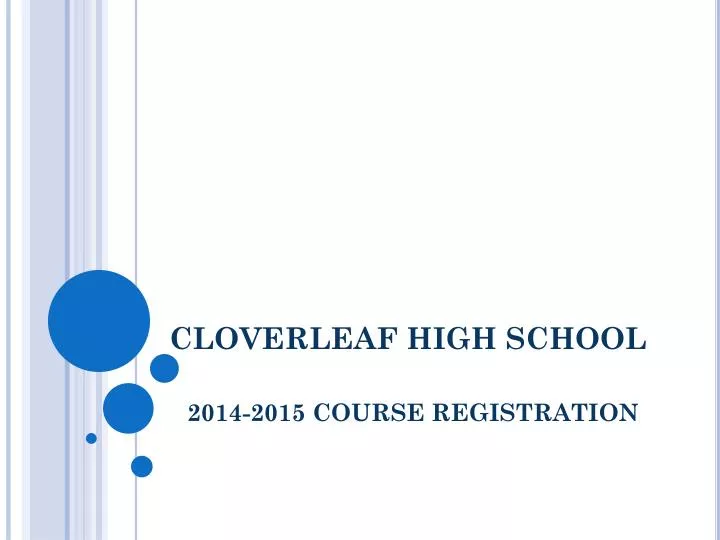 PPT - CLOVERLEAF HIGH SCHOOL PowerPoint Presentation, free download ...