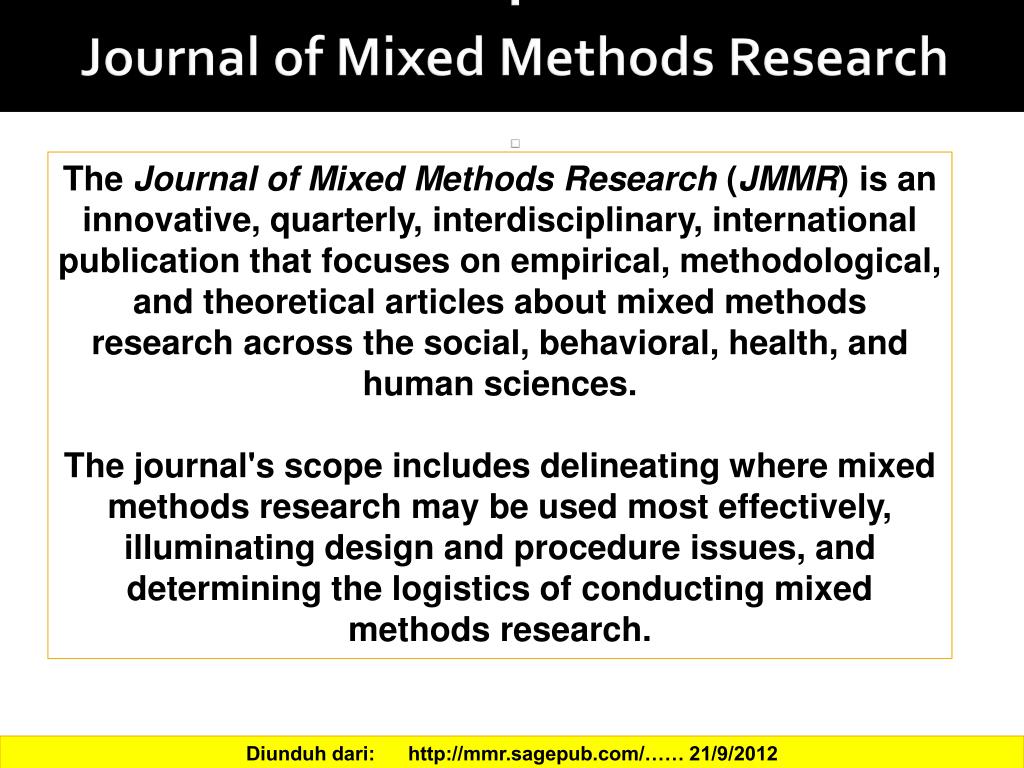 PPT - MIXED METHOD RESEARCH MMR PowerPoint Presentation, free download ... PPT - MIXED METHOD RESEARCH MMR PowerPoint Presentation, free download ...