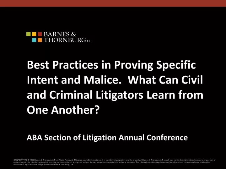 PPT - What is Specific Intent? PowerPoint Presentation, free download ...