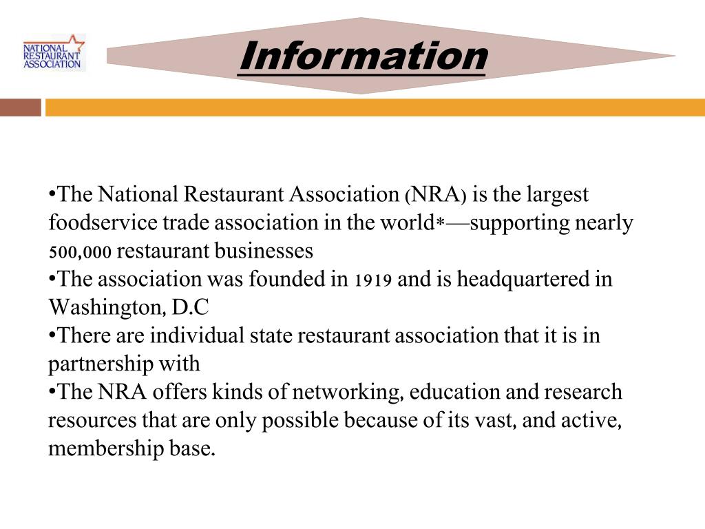 PPT - National Restaurant Association PowerPoint Presentation, free ...