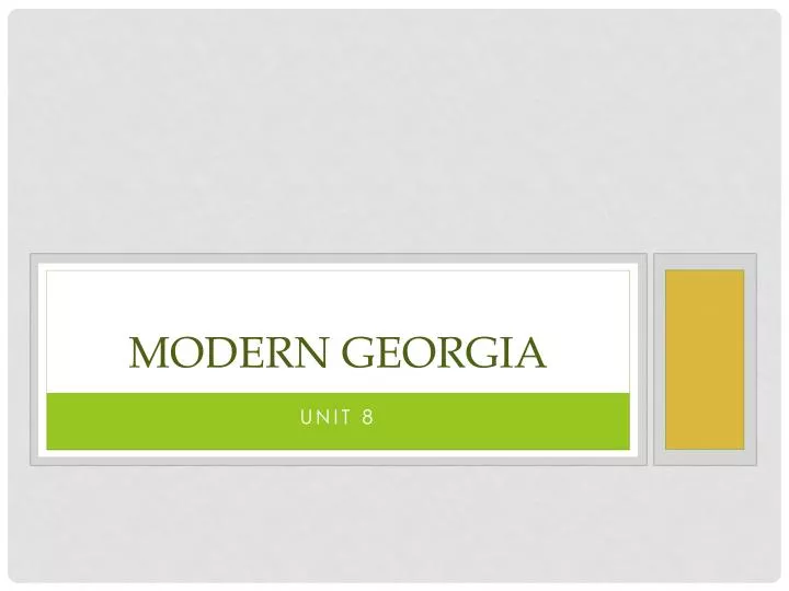 PPT - MODERN GEORGIA PowerPoint Presentation, free download - ID:1628729