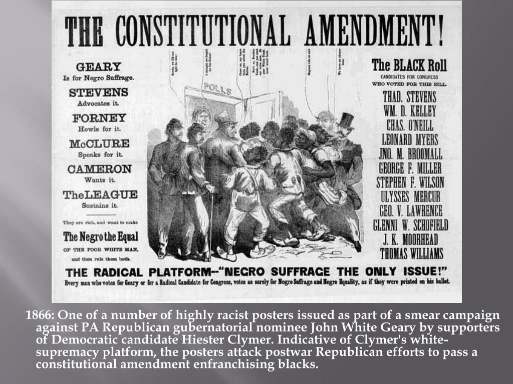 PPT - Race and Racism in Post Civil War America 1865-1965 PowerPoint ...
