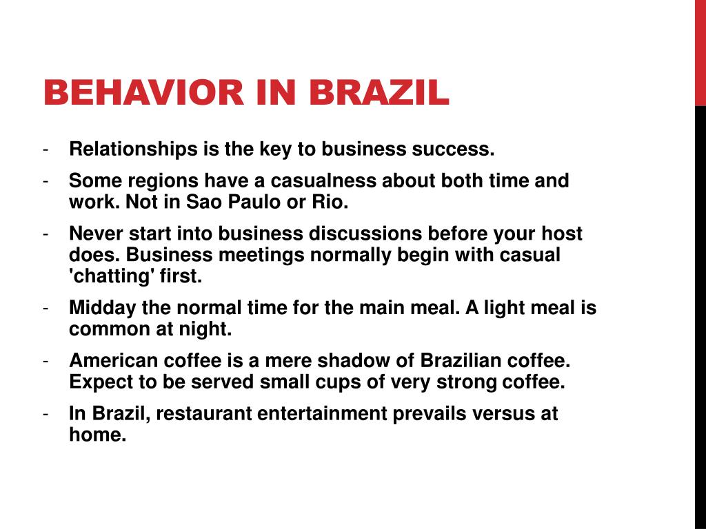 PPT - Brazil Cultural Etiquette PowerPoint Presentation, free download ...