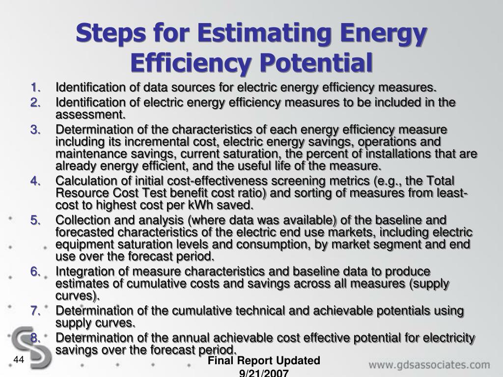 PPT - Electric Energy Efficiency Potential Study for Central Electric ...