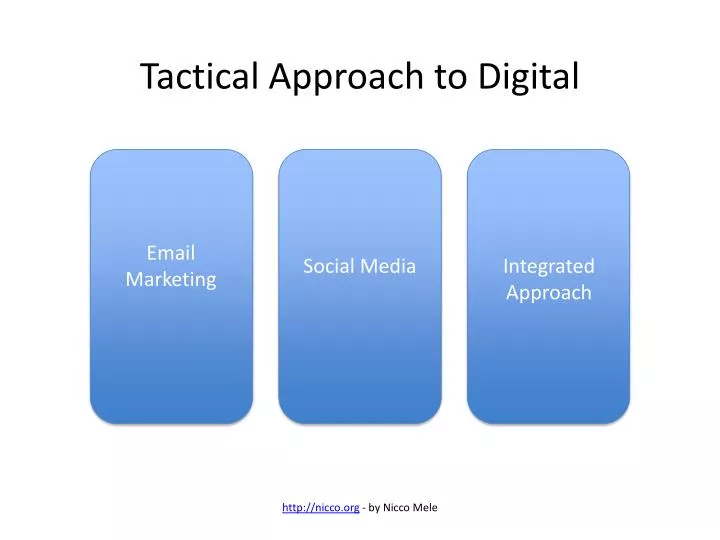 PPT - Tactical Approach to Digital PowerPoint Presentation, free ...