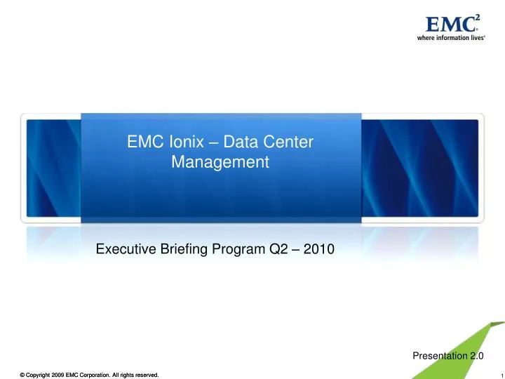 PPT - EMC Ionix – Data Center Management PowerPoint Presentation, free ...