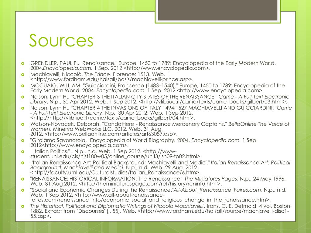 PPT - Italian Renaissance Politics PowerPoint Presentation, free ...
