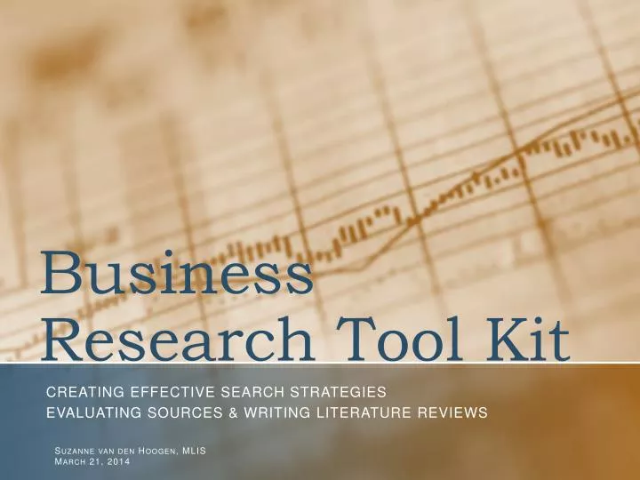 PPT - Business Research Tool Kit PowerPoint Presentation, free download ...