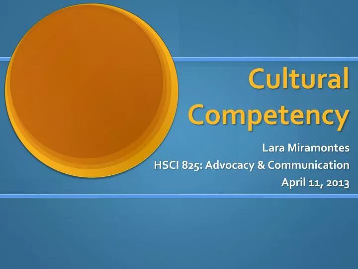 PPT - Cultural Competency PowerPoint Presentation, free download - ID ...