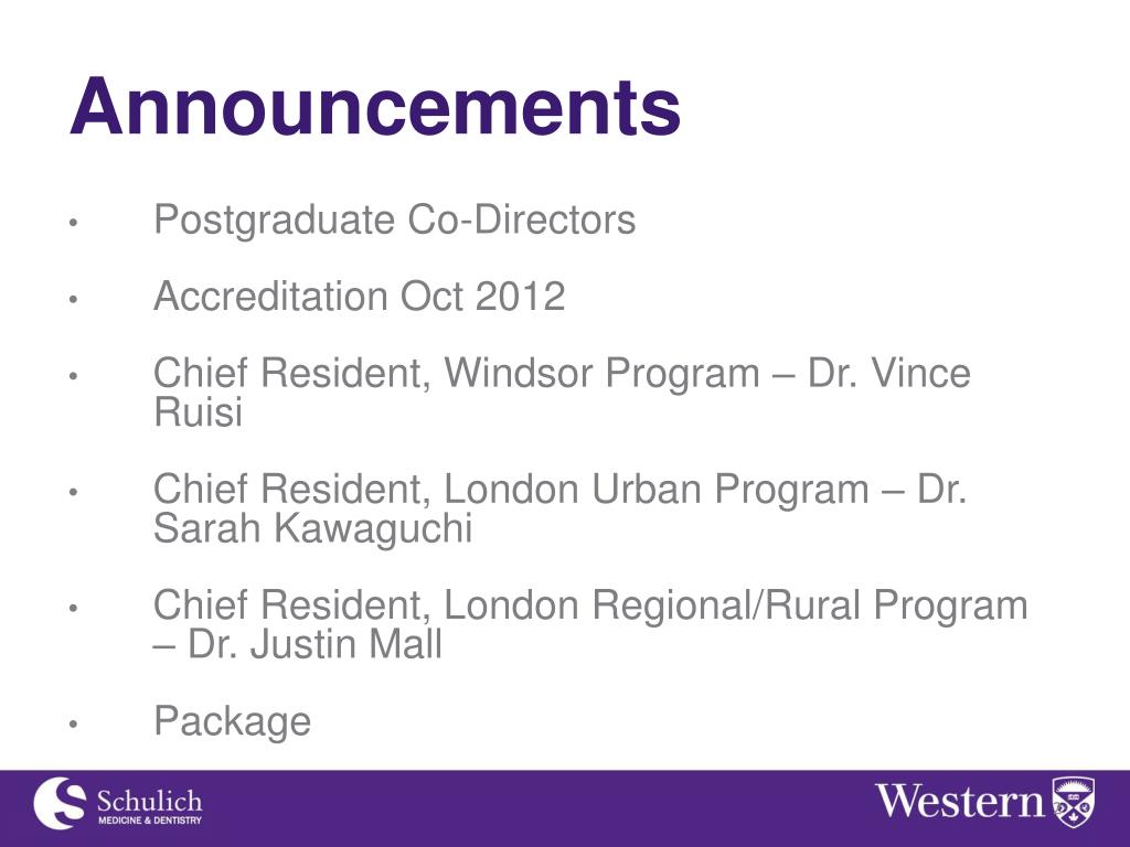 PPT - Resident Orientation Jamie Wickett , Postgraduate Co-Director ...