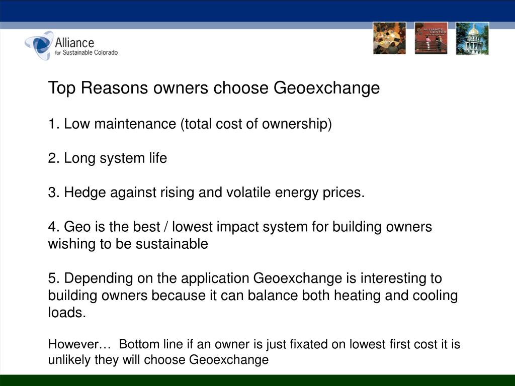 PPT - Geoexchange in Commercial Buildings – An Owners Perspective ...