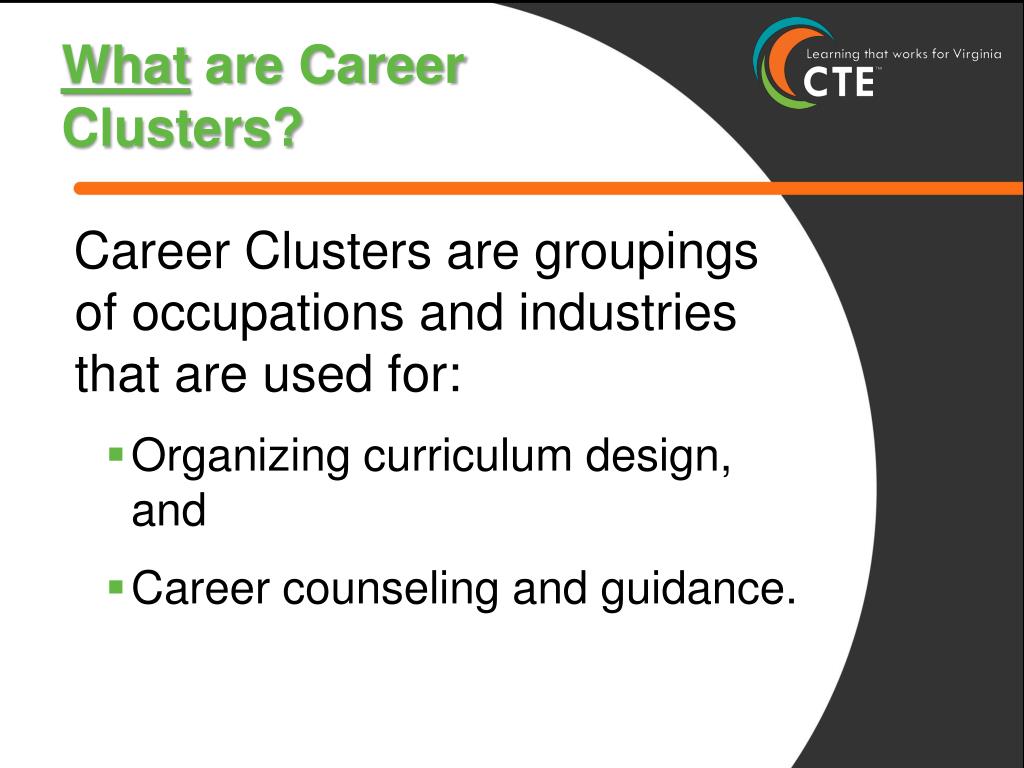 PPT - Career Clusters in Virginia An Update Anne Rowe Virginia ...