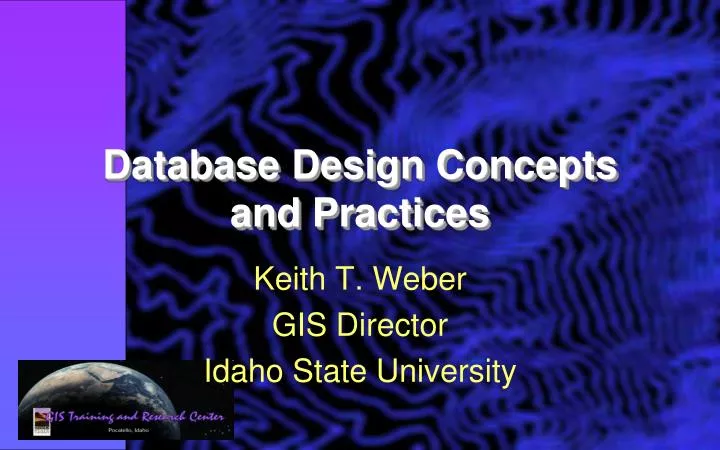Ppt Database Design Concepts And Practices Powerpoint Presentation