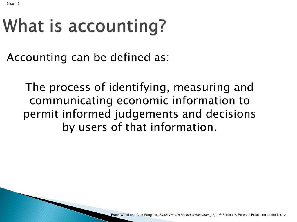 PPT - Frank Wood’s Business Accounting 1 Twelfth Edition PowerPoint ...