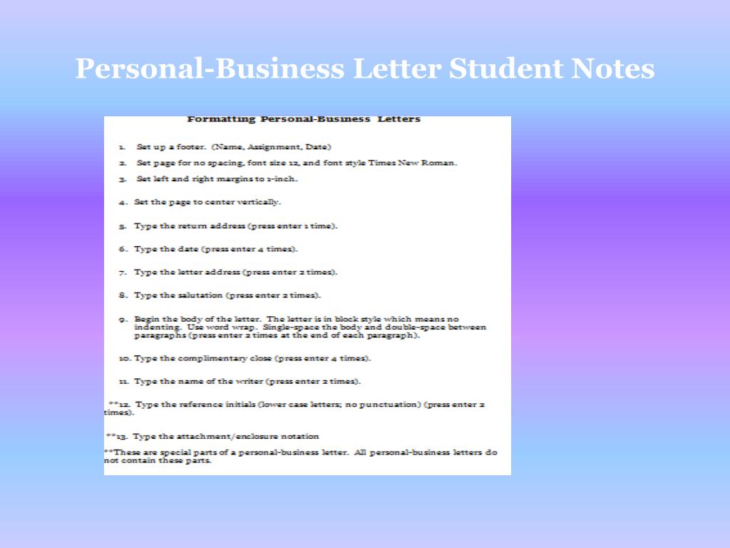 PPT - Caroline Bush Personal Business Letter Storyboard PowerPoint ...