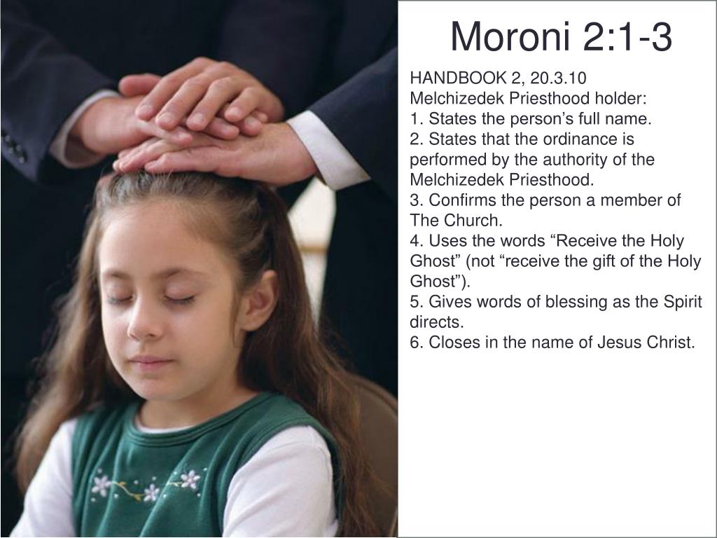 PPT - Moroni 1-6 Moroni’s Priesthood Manual PowerPoint Presentation ...