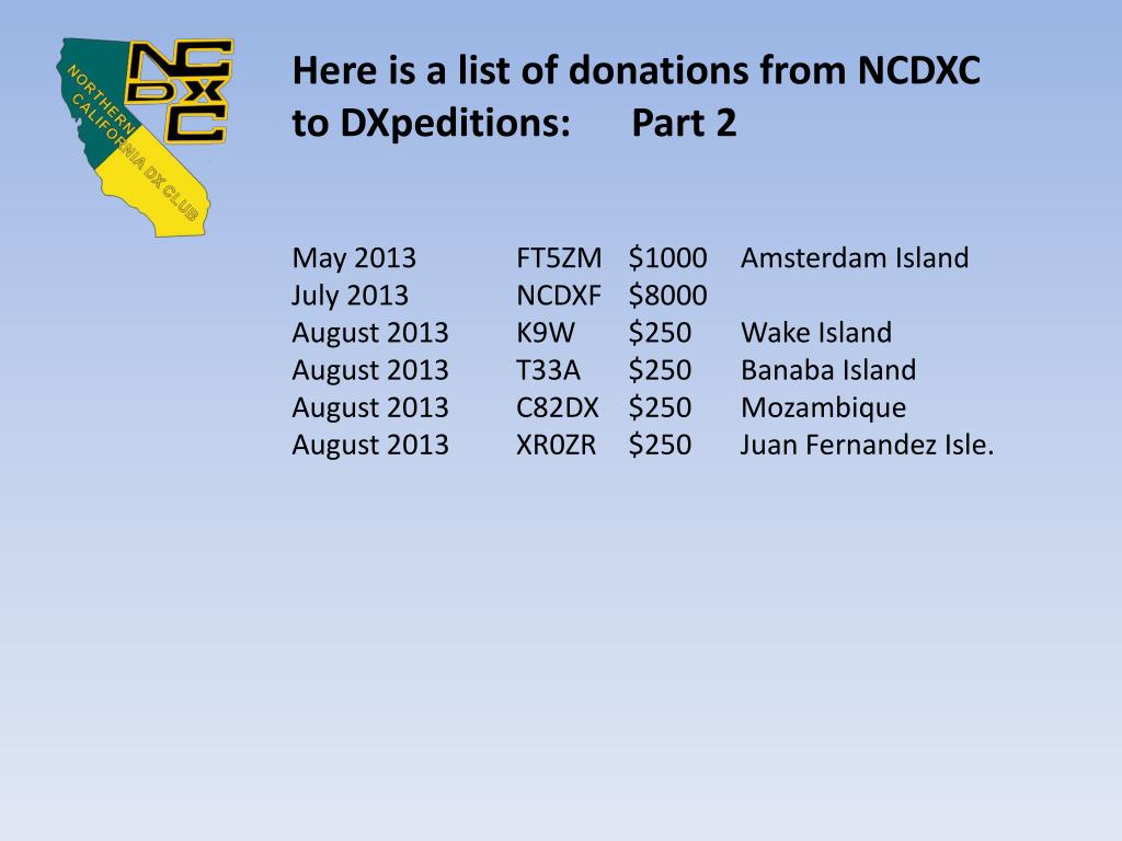 PPT - The Northern California DX Club PowerPoint Presentation, free ...