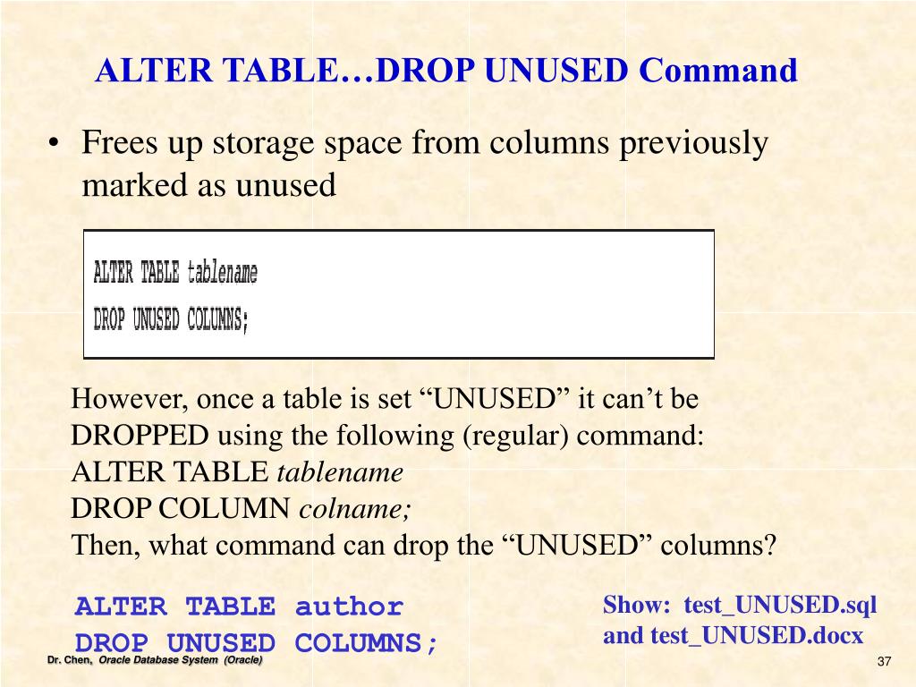 Ppt Chapter 3 Table Creation And Management Creating And Modifying Database Tables 0989
