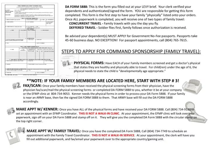 PPT - STEPS TO APPLY FOR COMMAND SPONSORSHIP (FAMILY TRAVEL ...