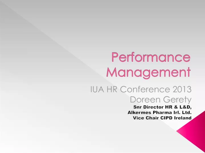 PPT - Performance Management PowerPoint Presentation, free download ...