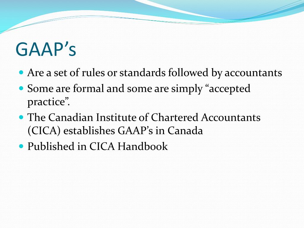 PPT Generally Accepted Accounting Principles PowerPoint Presentation PPT Generally Accepted Accounting Principles PowerPoint Presentation