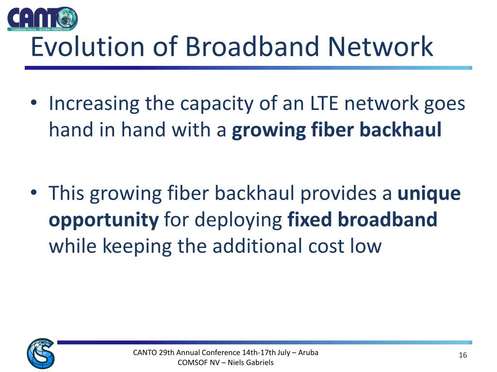 PPT - Opportunities from a combined FTTx rollout covering residential ...