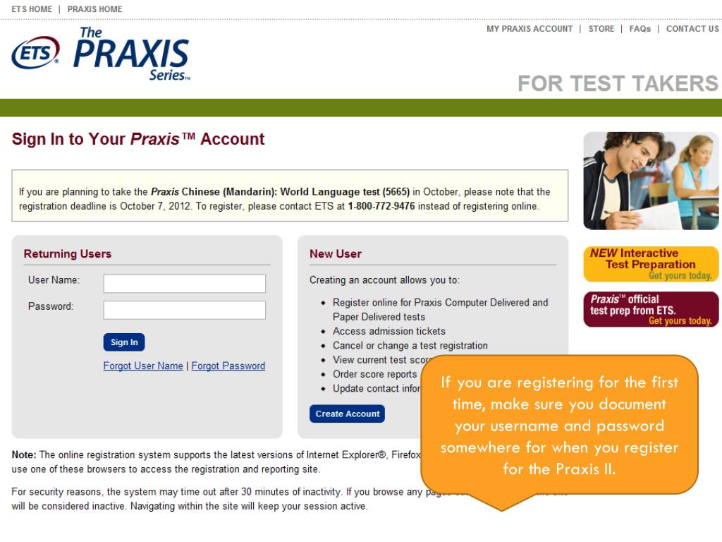 PPT - How to Register for the Praxis I Exam PowerPoint Presentation ...