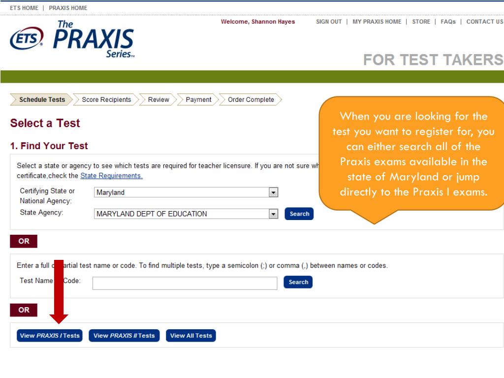 PPT - How to Register for the Praxis I Exam PowerPoint Presentation ...