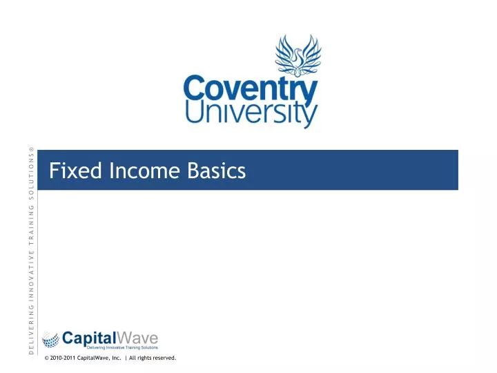 PPT - Fixed Income Basics PowerPoint Presentation, free download - ID ...