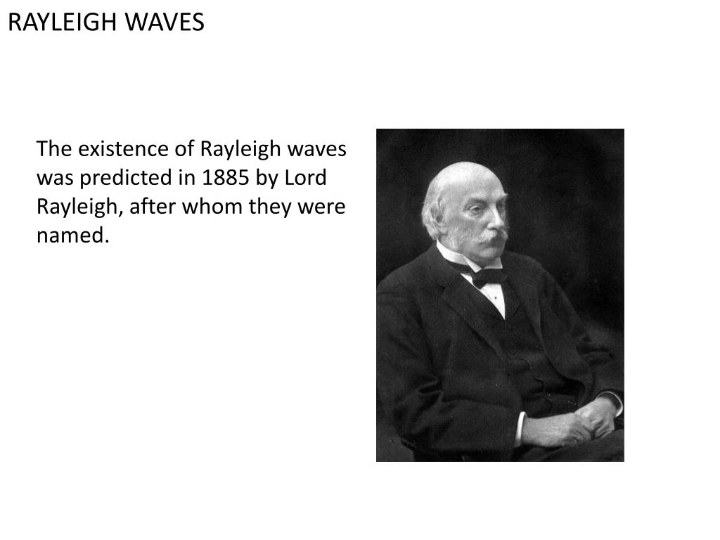 PPT - Earthquake Seismology: Rayleigh waves Love waves Dispersion ...